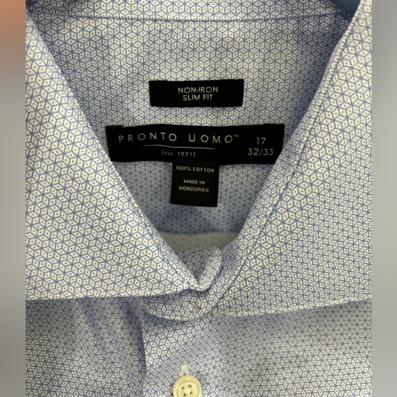 Pronto Uomo | Shirts | Pronto Uomo Slim Fit Dress Shirt | Poshmark